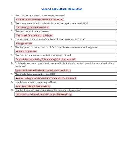Second Agricultural Revolution 1750 What Inventions Made It Possible