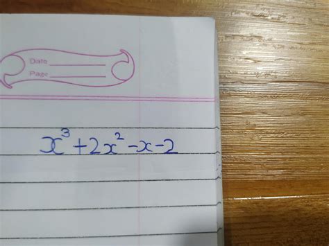 X 3 2x 2 X 2 Using Factor Theorem Factorize The Given Polynomial 3 Factors To Find Please Give