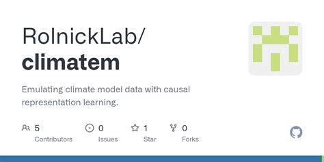 Github Rolnicklabclimatem Emulating Climate Model Data With Causal
