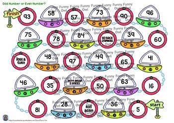 Odd And Even Numbers Up To 100 Game By Funny Owl TPT