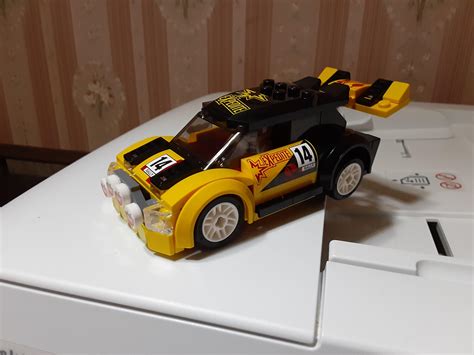 LEGO rally car I just built (LEGOs are fun as hell), and I want to know ...