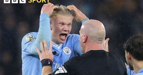 맨시티 엘링 홀란드 논란 판정에 경기후 Sns 심판 비난