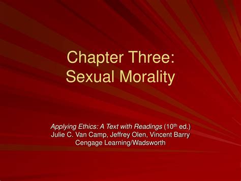 PPT Chapter Three Sexual Morality PowerPoint Presentation ID
