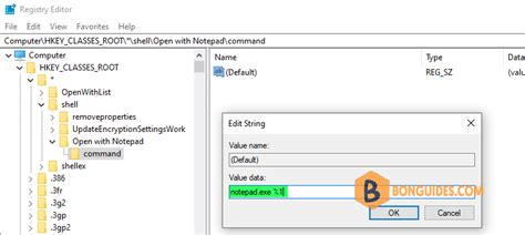How To Add Open With Notepad Option To The Right Click Context Menu