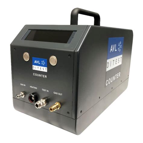 Avl Ditest Counter User Manual Pdf Download Manualslib