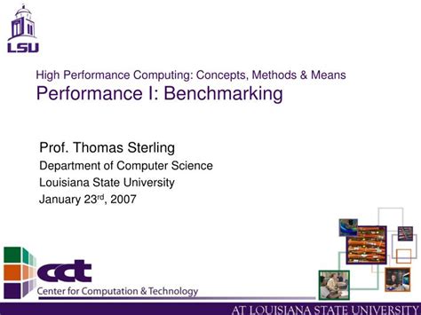 ppt high performance computing concepts methods and means performance