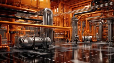 Premium Photo A Photo Of A Futuristic Factory With Robotic Assembly Lines And Industrial Machinery