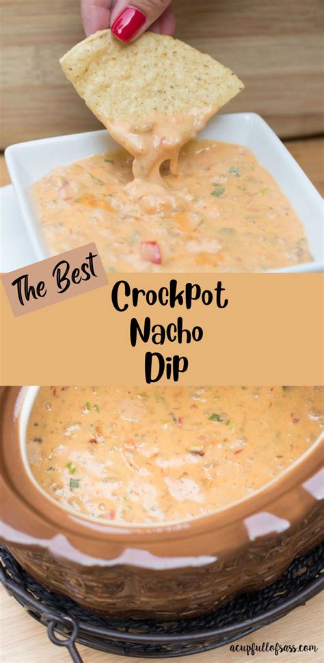 Moms Crockpot Nacho Cheese Dip Recipe Nachos Cheese Dip Recipes