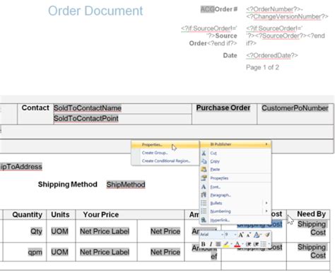 Use Rich Text Files To Print Extensible Flexfield Data In Order Headers