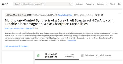 Morphology Control Synthesis Of A Coreshell Structured Nicu Alloy With Tunable Electromagnetic