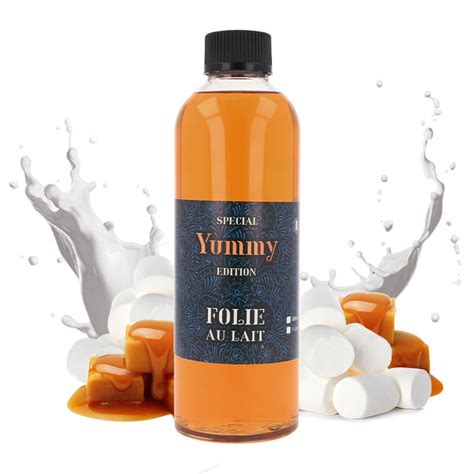 E Liquide Folie Au Lait 500ml Yummy Goût Chamallow Et Caramel Aandl
