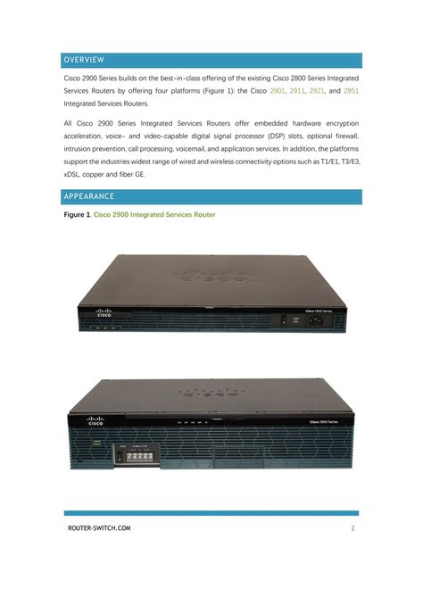 PPT Cisco 2900 Series Router Datasheet PowerPoint Presentation Free Download ID 7735926