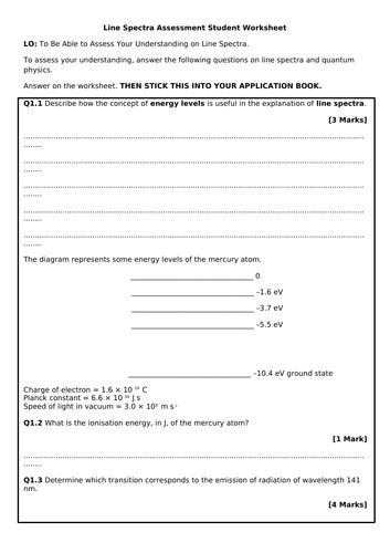 Aqa A Level Physics Quantum Phenomena Scheme Of Work Teaching Resources