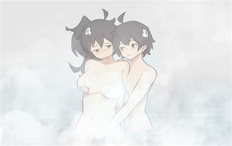 Baisebandaoti1 Araragi Karen Araragi Tsukihi Monogatari Series Highres 2girls Ahoge