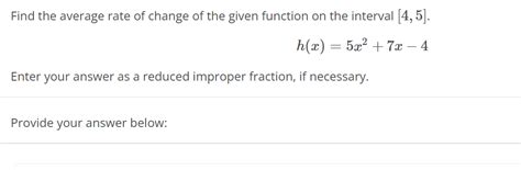 Solved Find The Average Rate Of Change Of The Given Function Chegg