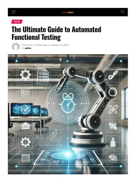 The Ultimate Guide To Automated Functional Testingpdf