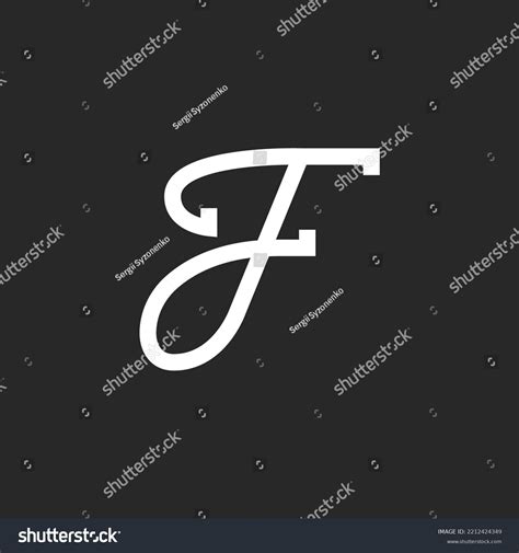 Cursive F Font
