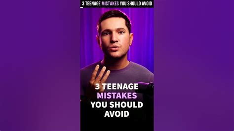 3 Teenage Mistake You Should Avoid Shorts Ai Artificialintelligence Youtube