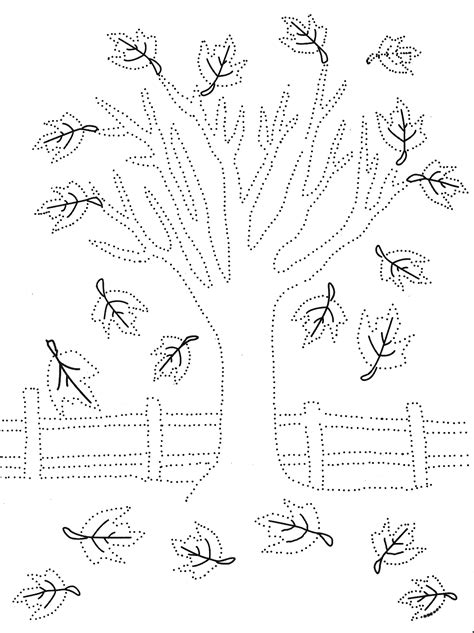 Раскраска Осеннее дерево распечатать бесплатно