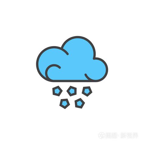 冰雹天气图标 冰雹图片标志 伤感说说吧