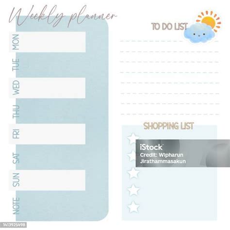 유제품을위한 주간 플래너 이것은 파란색 테마의 주간 플래너입니다 건강한 생활방식에 대한 스톡 벡터 아트 및 기타 이미지 건강한 생활방식 계절 계획 Istock