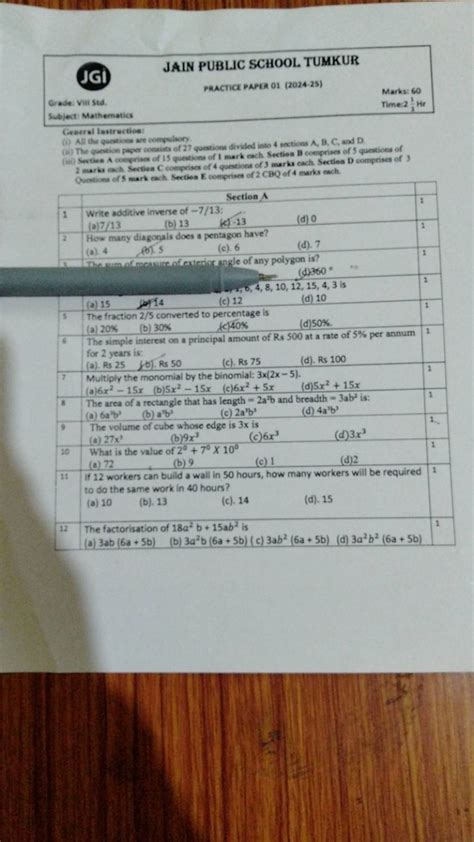 End Tabular And 1 Hline 8 And Begin Tabular L The Area Of A Rectangl