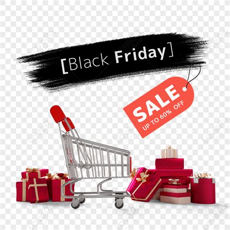 선물 일러스트 상자 쇼핑 카트 검은 금요일 프로모션 라벨 요소감독자판매 Png 일러스트 무료 다운로드 Lovepik