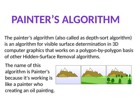 Painters Algorithm Oldpptx
