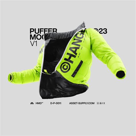 Puffer Jacket Mock Up Asset Supply©