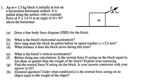 answered 1 an m 1 5 kg block is initially at… bartleby