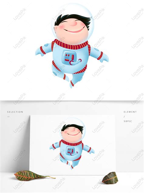 손으로 그려진 우주 비행사 캐릭터 Png 요소 일러스트 Png 및 벡터 이미지 무료 다운로드 Lovepik