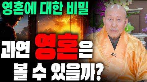 퇴마사 영혼에 대한 비밀 과연 일반 영혼은 볼 수 있을까 영혼이 보인다면 Youtube