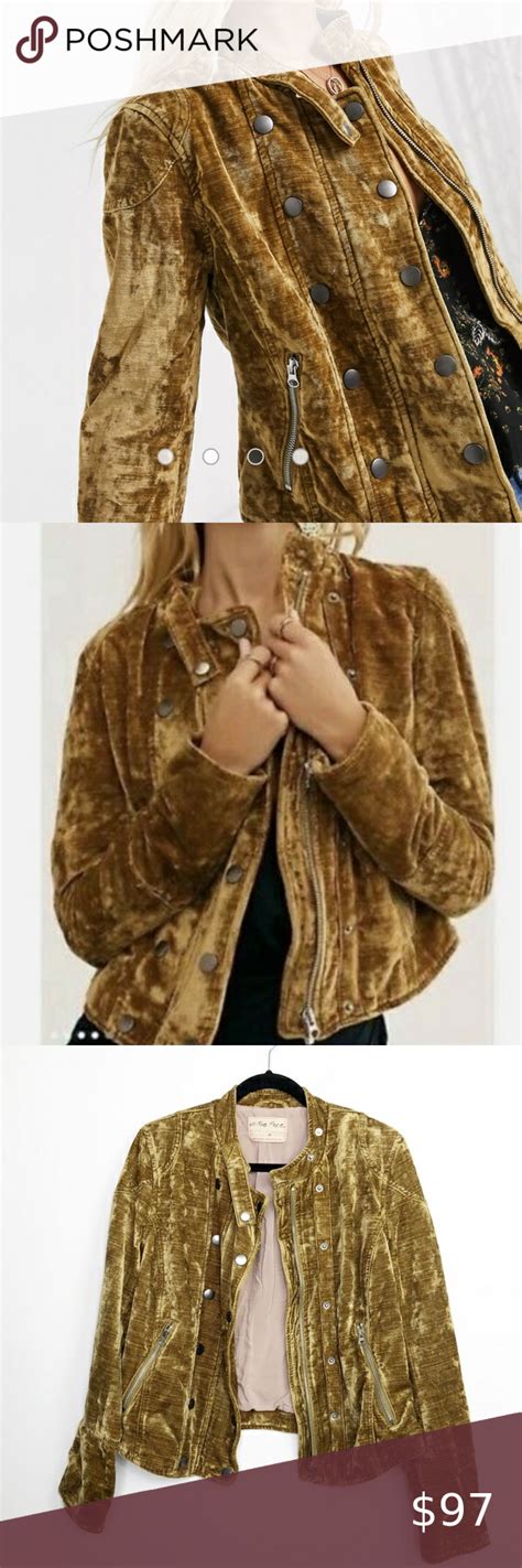 Free People Dusk Till Dawn Velvet Moto Jacket Moto Jacket Jackets