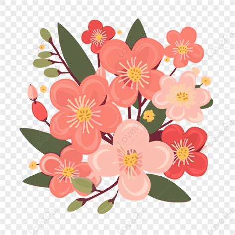 꽃 클립 아트 컬러 꽃 꽃다발과 꽃 잎 만화 벡터미술꽃잎