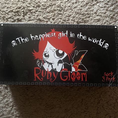 Y2k RARE From 2002 Unused Ruby Gloom Sock 3 Pack Depop