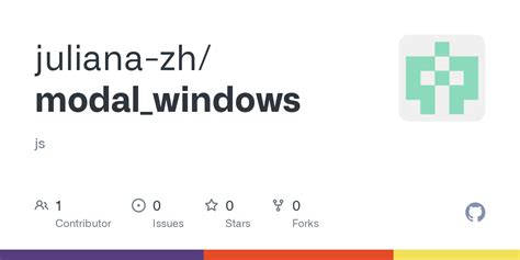 Github Juliana Zh Modal Windows Js