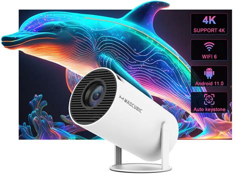 buy auto keystone correction mini portable projector 4k 200 ansi
