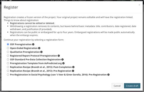 Osf Preregistration Template Printable Word Searches