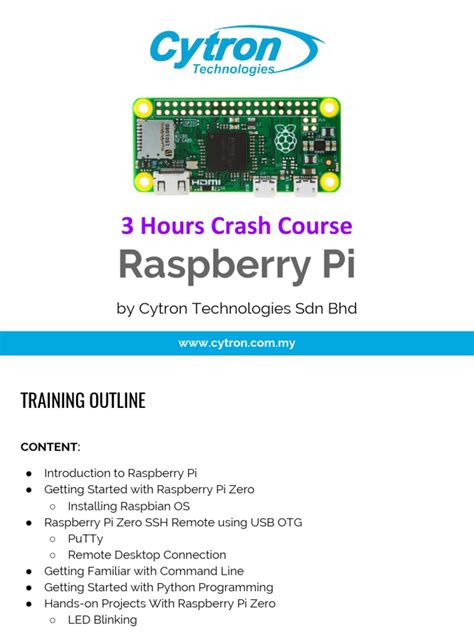 3 Hours Raspberry Pi Crash Course Pdf Raspberry Pi Boolean Data Type