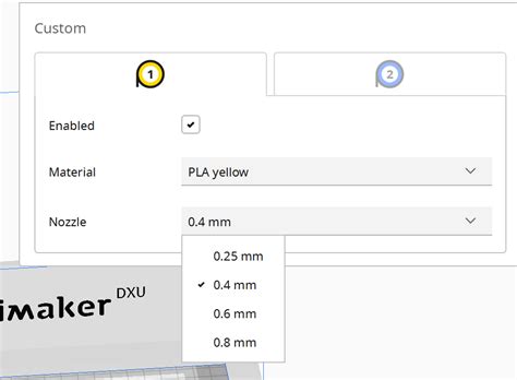 cannot select nozzle size · issue 14978 · ultimaker cura · github