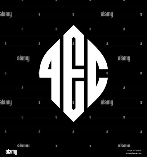 Qec Circle Letter Logo Design With Circle And Ellipse Shape Qec Ellipse Letters With