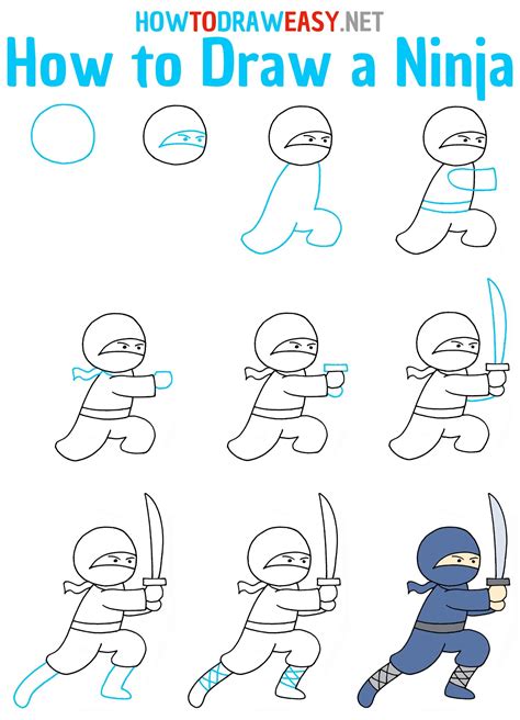 How To Draw A Ninja Step By Step