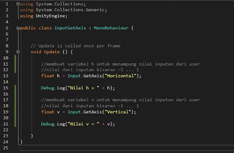tutorial unity perbedaan input getaxis dan input getaxisraw unity