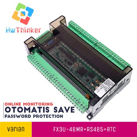 jual plc fx3u 48mr fx3u 48mt 6ai 2ao rtc rs232 rs485 48mt rs485 rtc