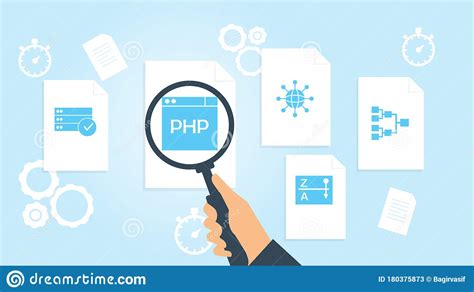 Database Server Diagram File Document Research Vector Illustration