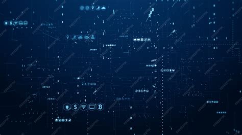 Premium Photo Digital Cyberspace With Particles And Digital Data Network Connections