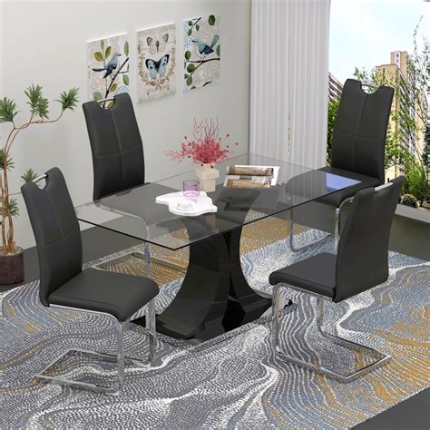 Rectangle Glass Dining Room Tables