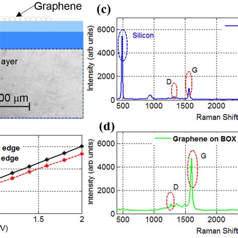 A Illustration Of Graphene Transferred On Sio2 Si Wafer The Inset Is Download Scientific