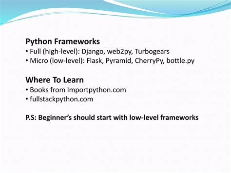 web development with python ppt