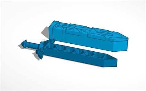 3d Design Sword Dice Holder Tinkercad